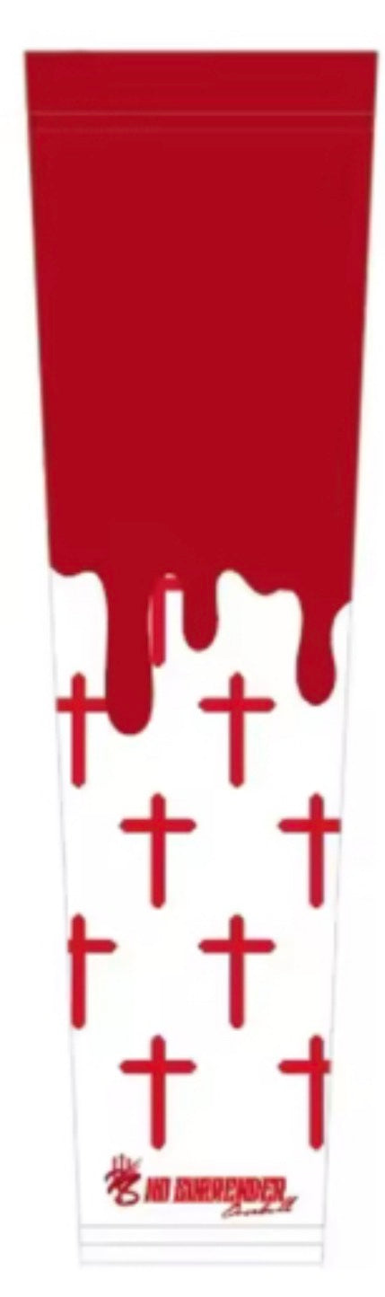 Red No Surrender Arm sleeve – No Surrender Baseball